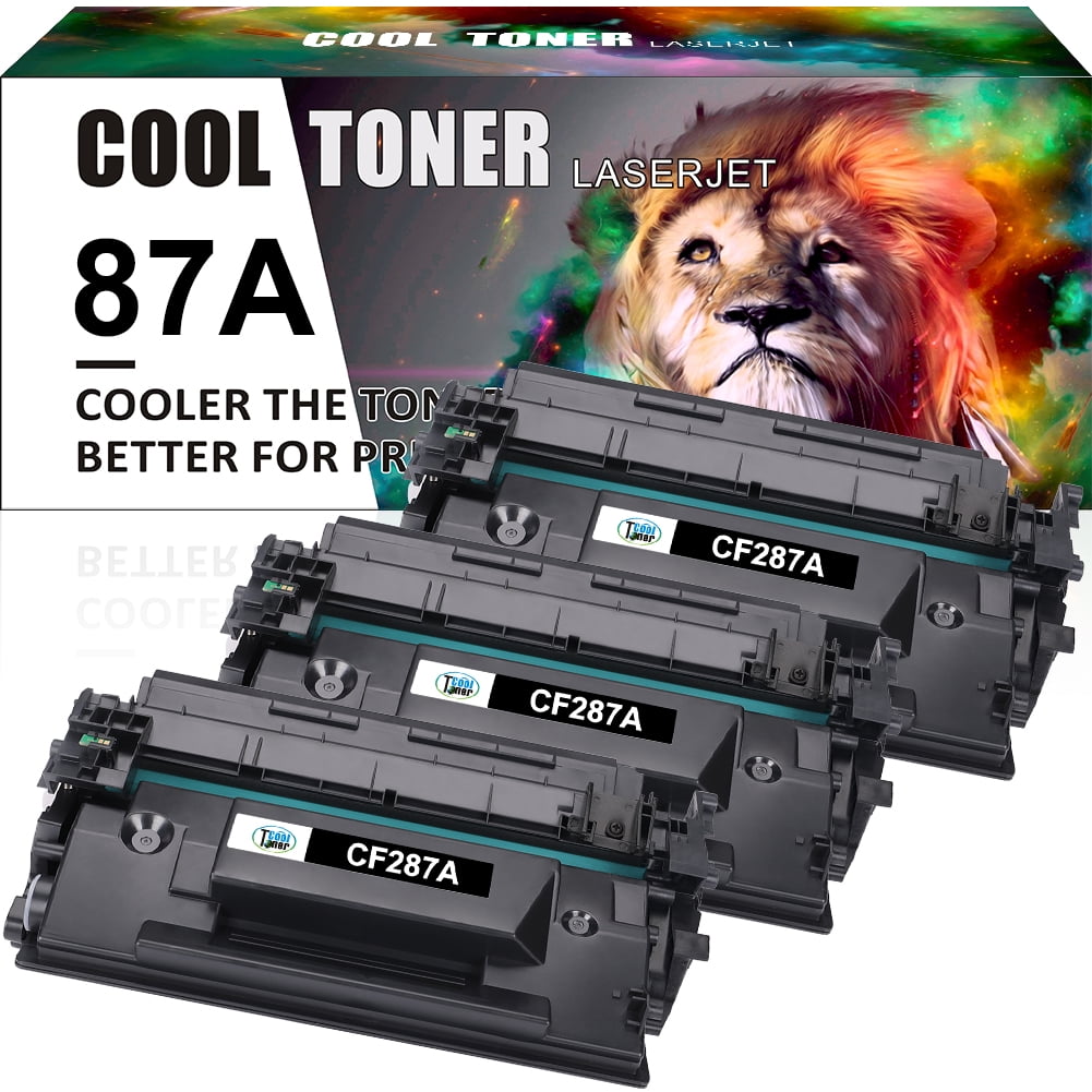 Ink realm 3-Pack Compatible Toner Replacement for HP CF287A 87A CF287X ...