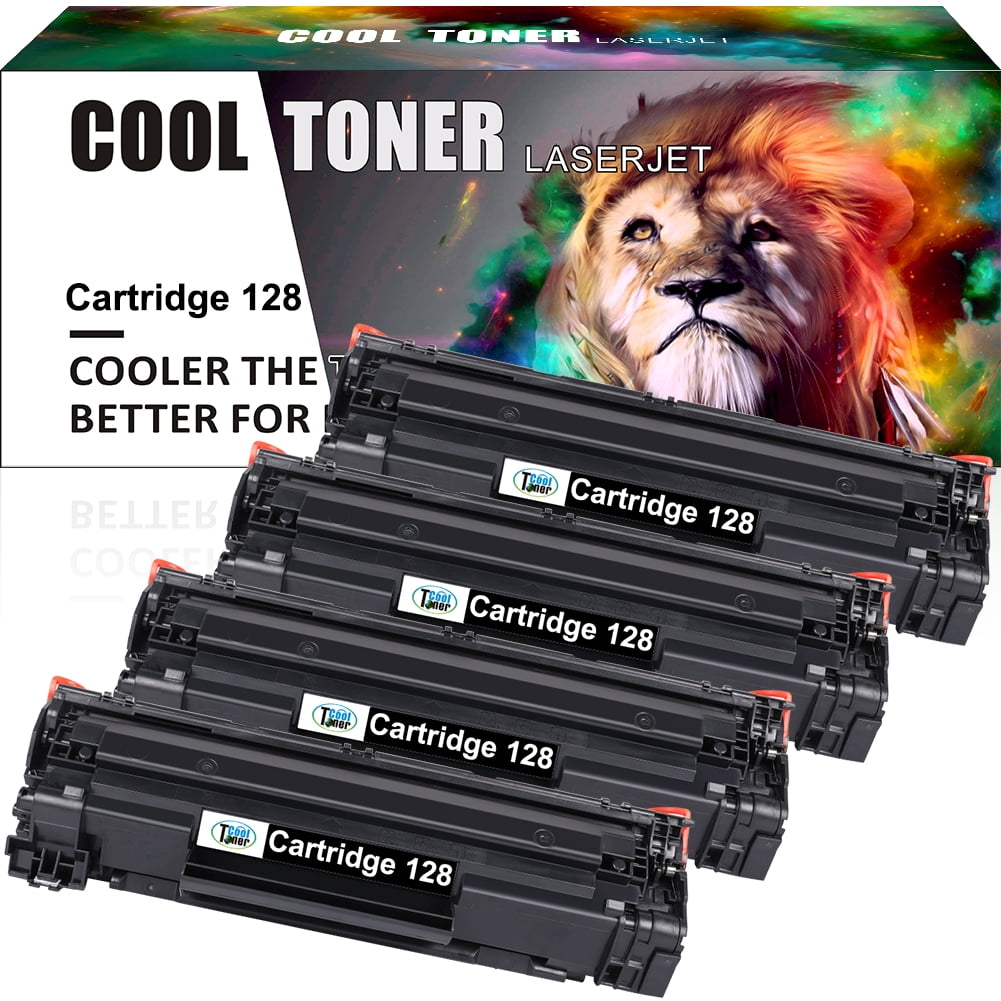 Cool Toner 4-Pack Compatible for Canon 128 Toner Cartridge Black for ...