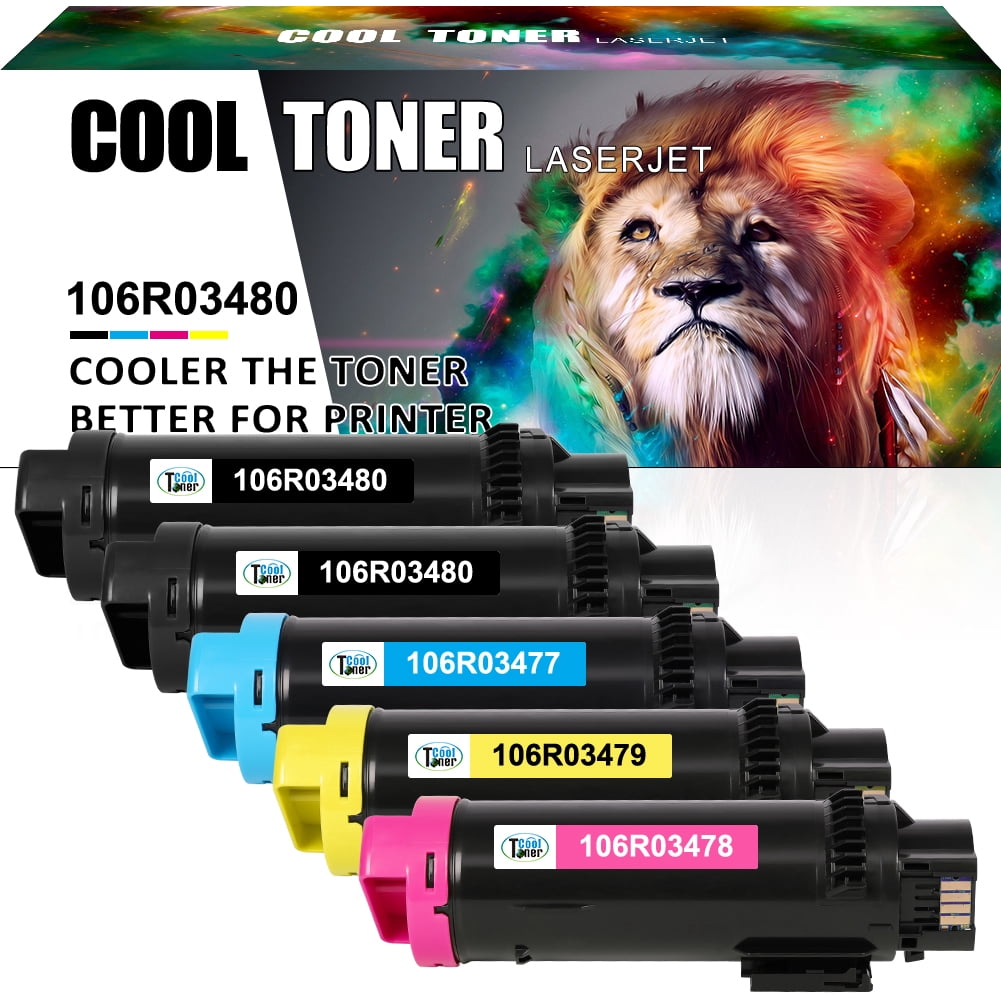 Cool Toner 5-Pack Compatible Toner Cartridge Replacement for Xerox ...