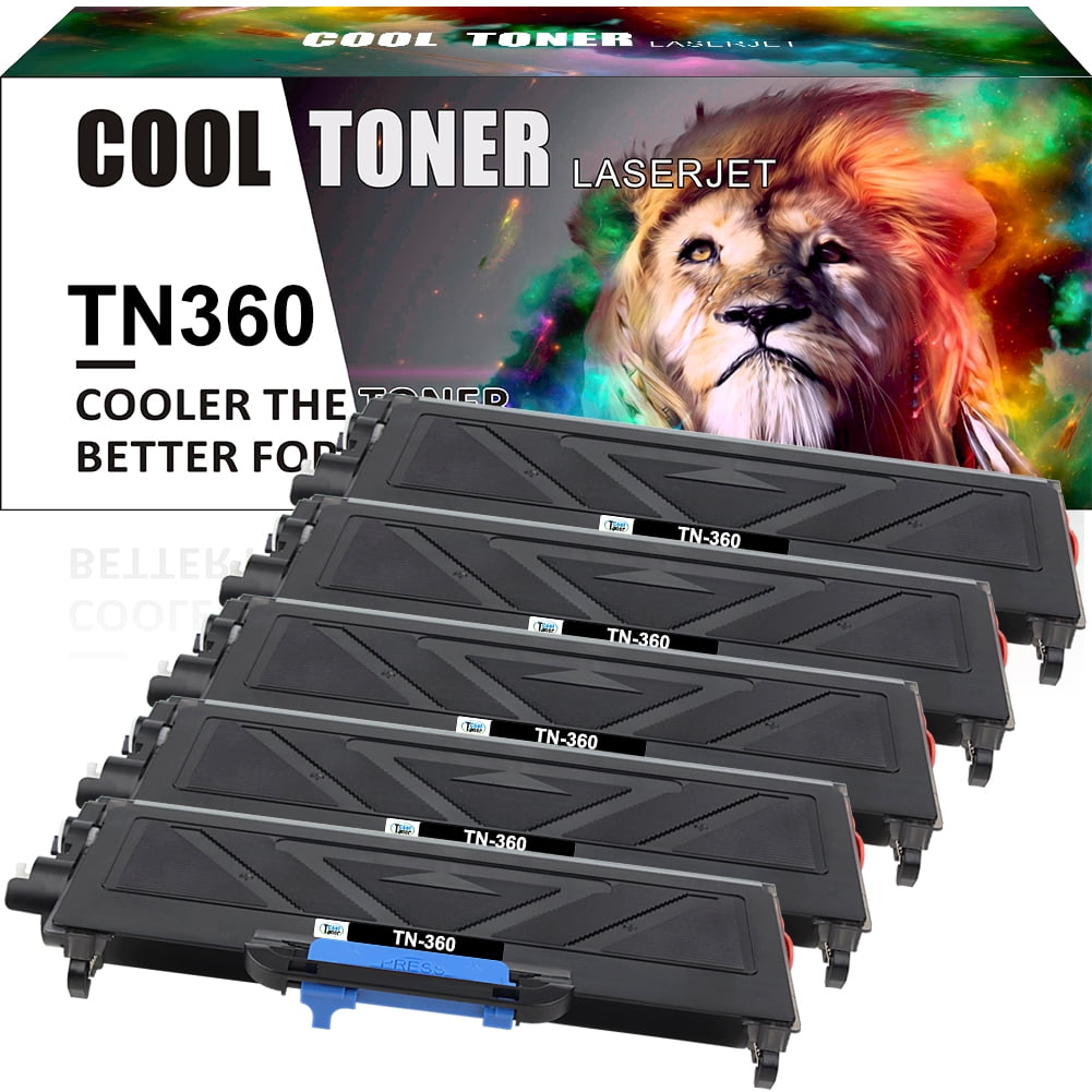 Cool Toner 5-Pack Compatible Toner Replacement for Brother TN-360 for ...