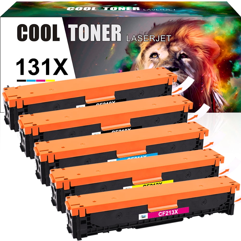 Cool Toner 5-Pack Compatible Toner Cartridge for HP 131X CF210X CF211X ...