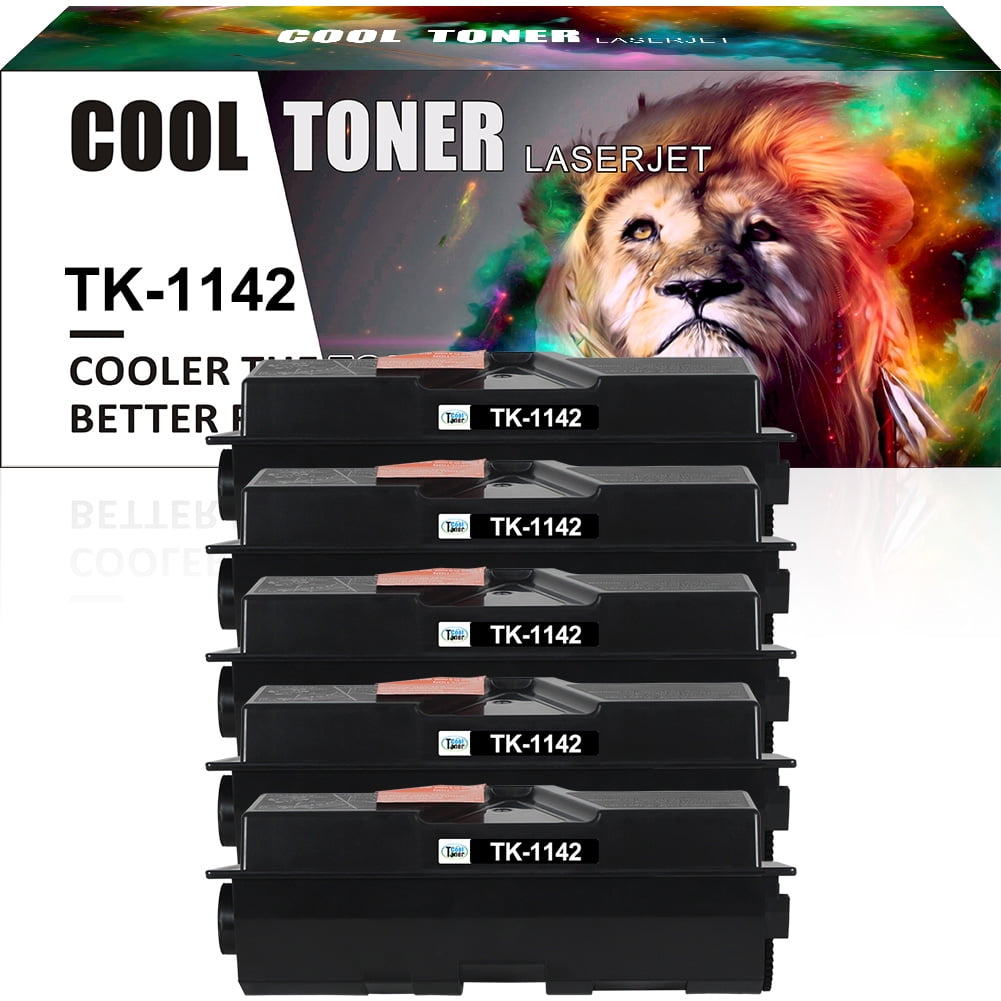 Cool Toner 5-Pack Compatible Toner Replacement for Kyocera TK-1142 Used ...