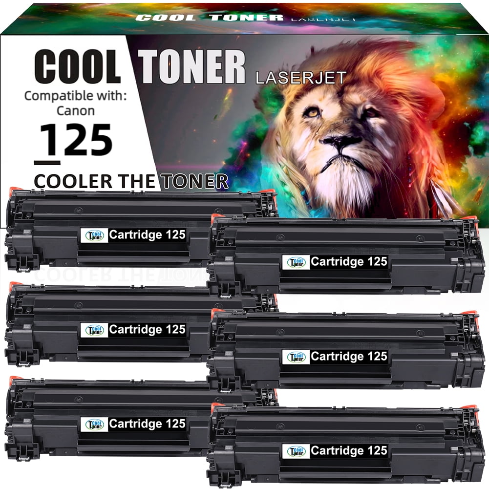 Cool Toner 6-Pack Compatible Toner Cartridge for Canon 125 CRG 125 ...