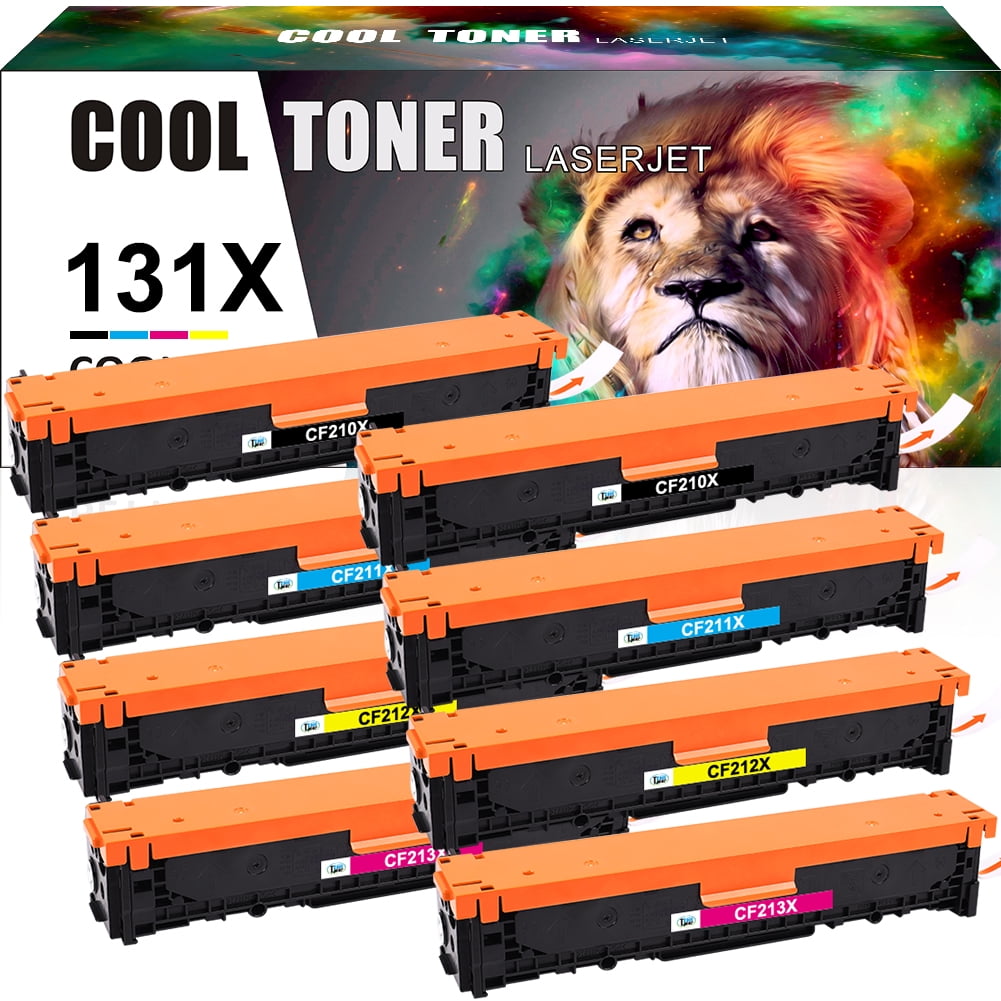 Cool Toner 8-Pack Compatible Toner for HP 131X CF210X CF211X CF212X ...