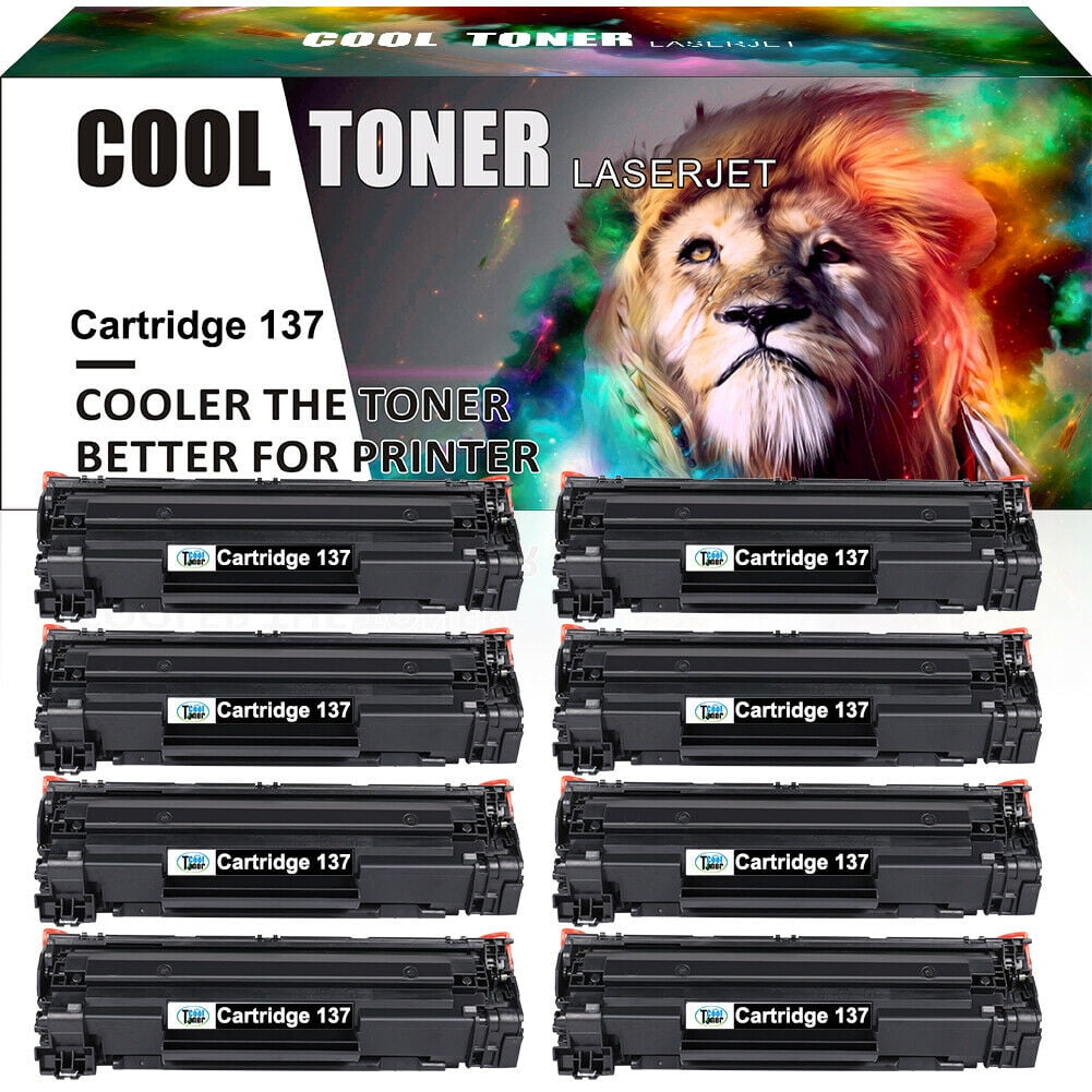 Cool Toner 8-Pack Compatible Toner Replacement for Canon 137 CRG-137 ...