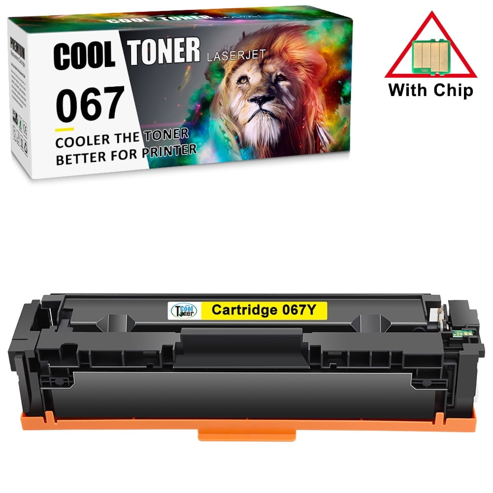 Cool Toner Cartridge 067 Toner Compatible for Canon 067 067H CRG067 Yellow ImageCLASS LBP633Cdw ...