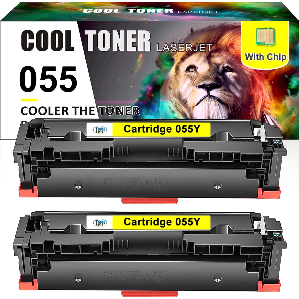 Cool Toner Compatible Toner Cartridge Replacement for Canon 055 Yellow ...