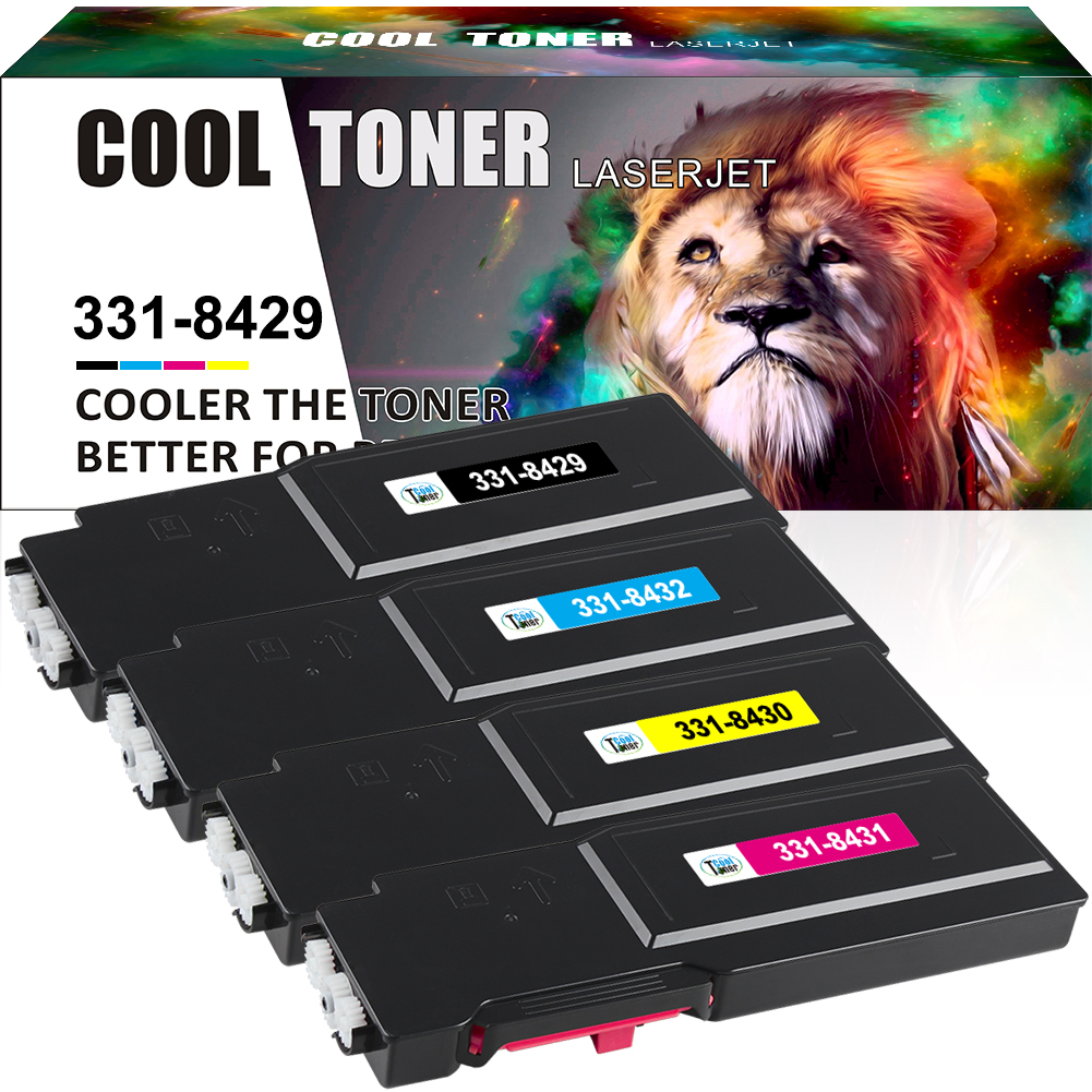 Cool Toner Compatible Toner for Dell 331-8429 331-8430 331-8431 331-8432 for Dell Color Laser ...