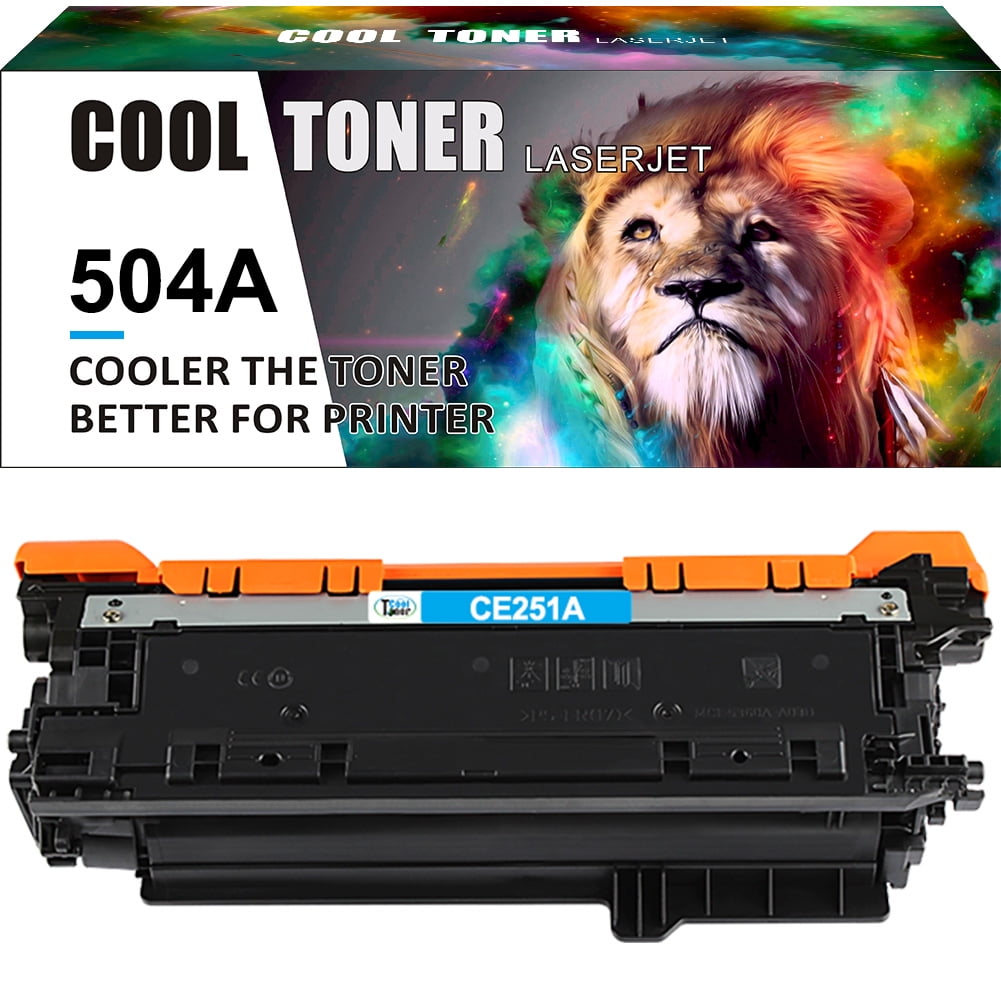 Cool Toner Compatible Toner Cartridge Replacement for HP 504A CE250A Color Laser Printers CM3530 ...