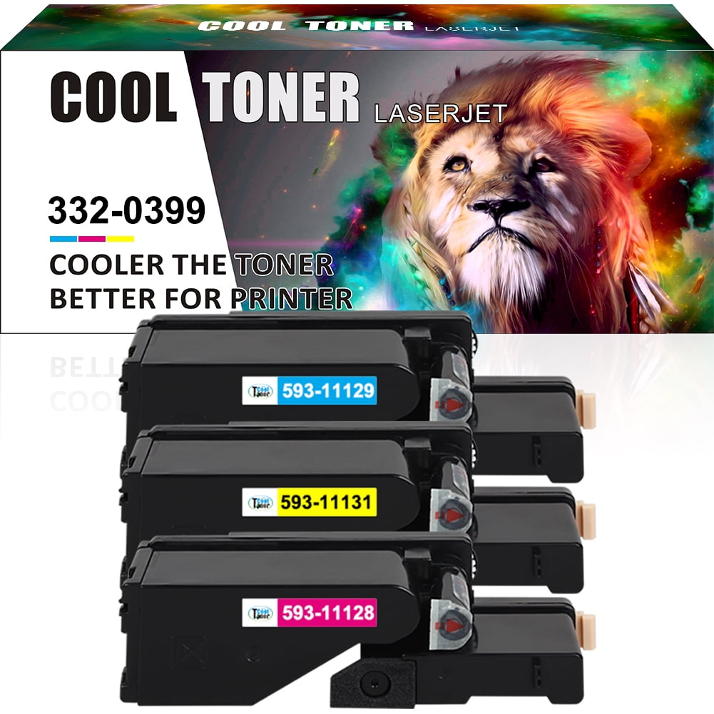 Cool Toner Compatible Toner Replacement Printers Ink for Dell C1660W Use for Dell 332-0400 332 ...
