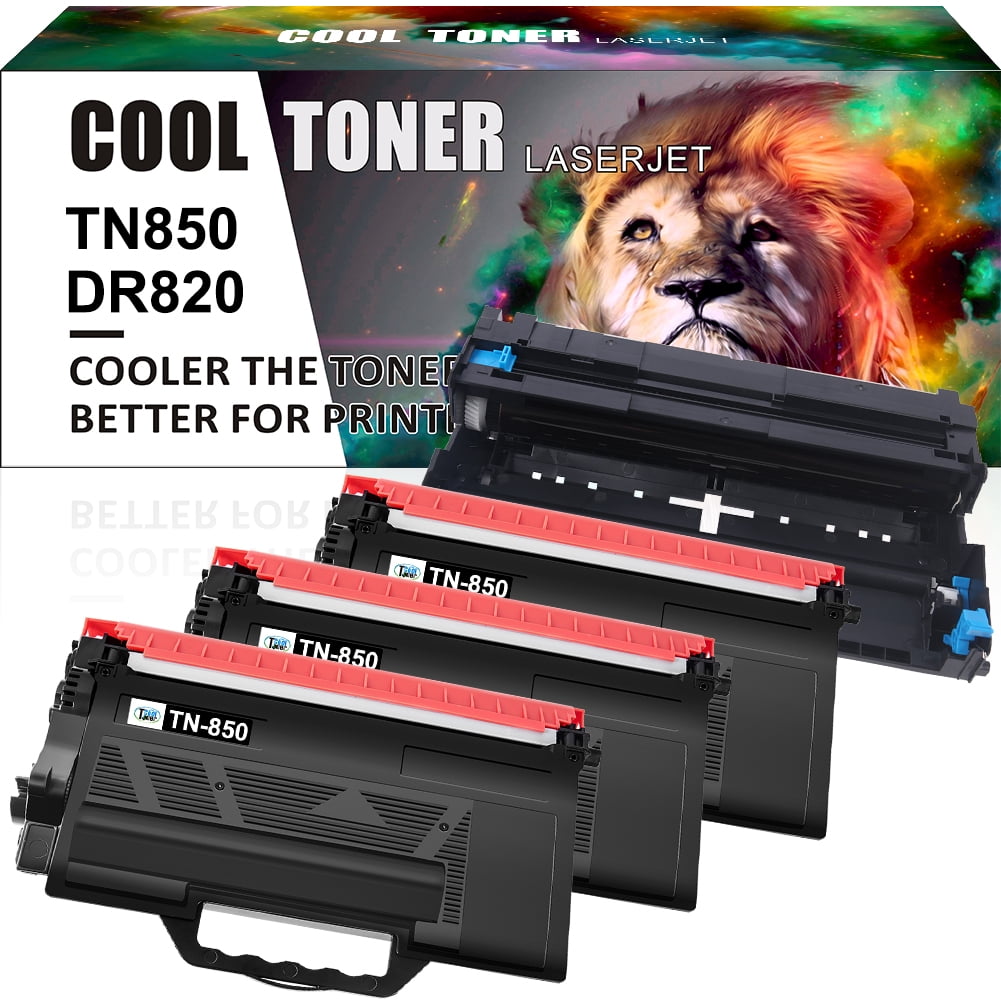 Cool Toner Compatible Toner Replacement for Brother TN-850 DR-820 (3 x ...