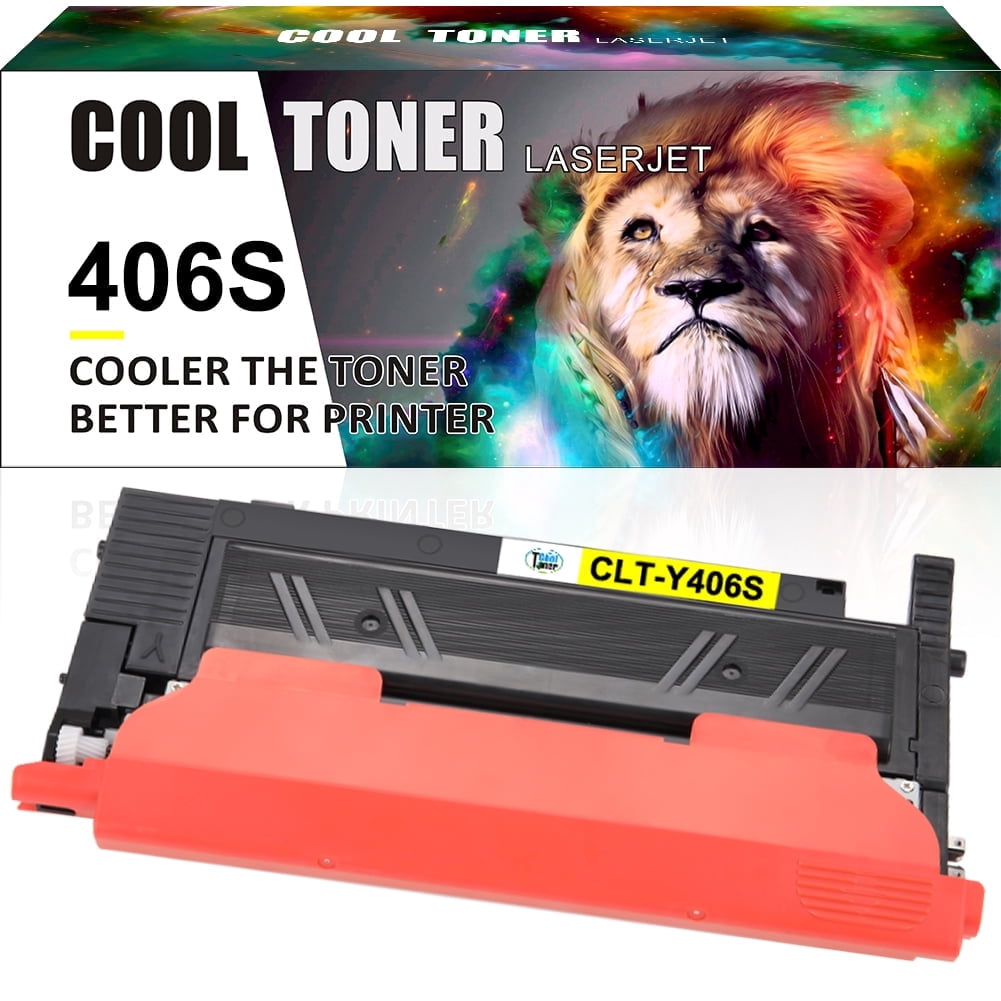 Cool Toner Compatible Toner for Samsung CLT-406S CLT-Y406S Works with ...