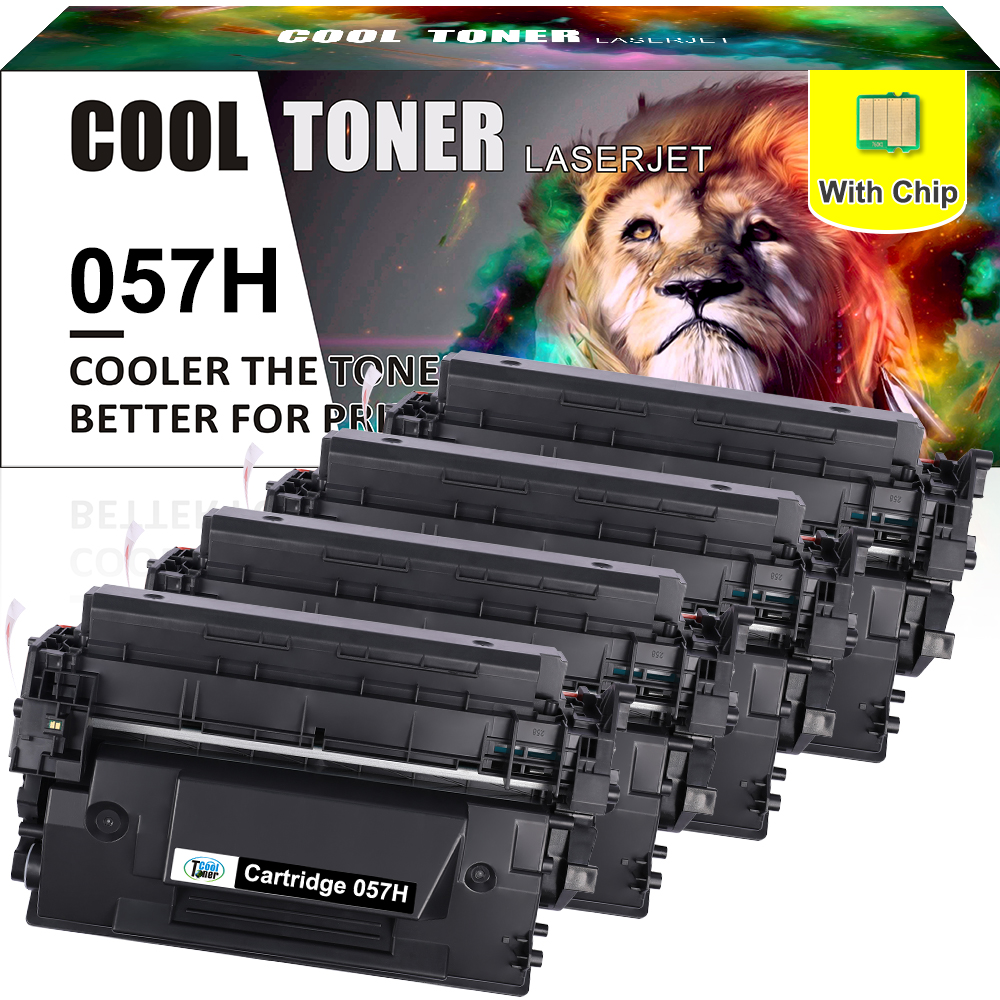 Cool Toner Compatible Cartridge for Canon 057H, 4-Pack for imageCLASS ...