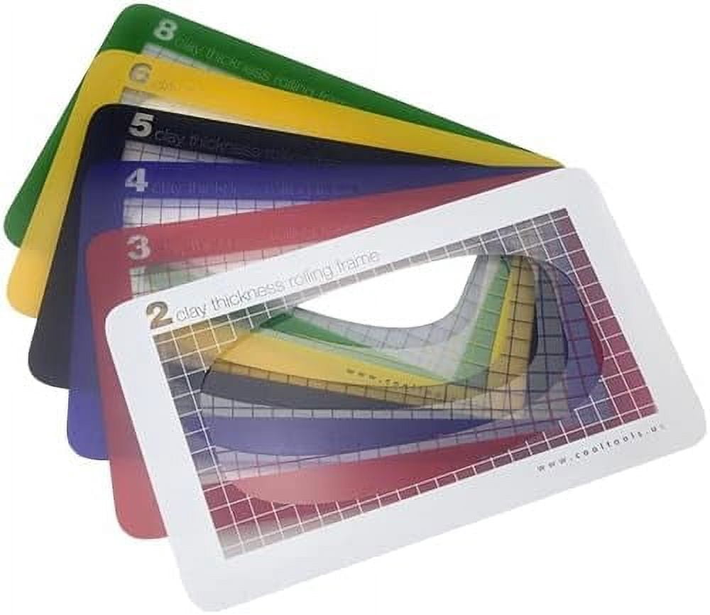 Cool Tools- Clay Thickness Rolling Frame Set of 6 Frames (6) CRL-407 ...