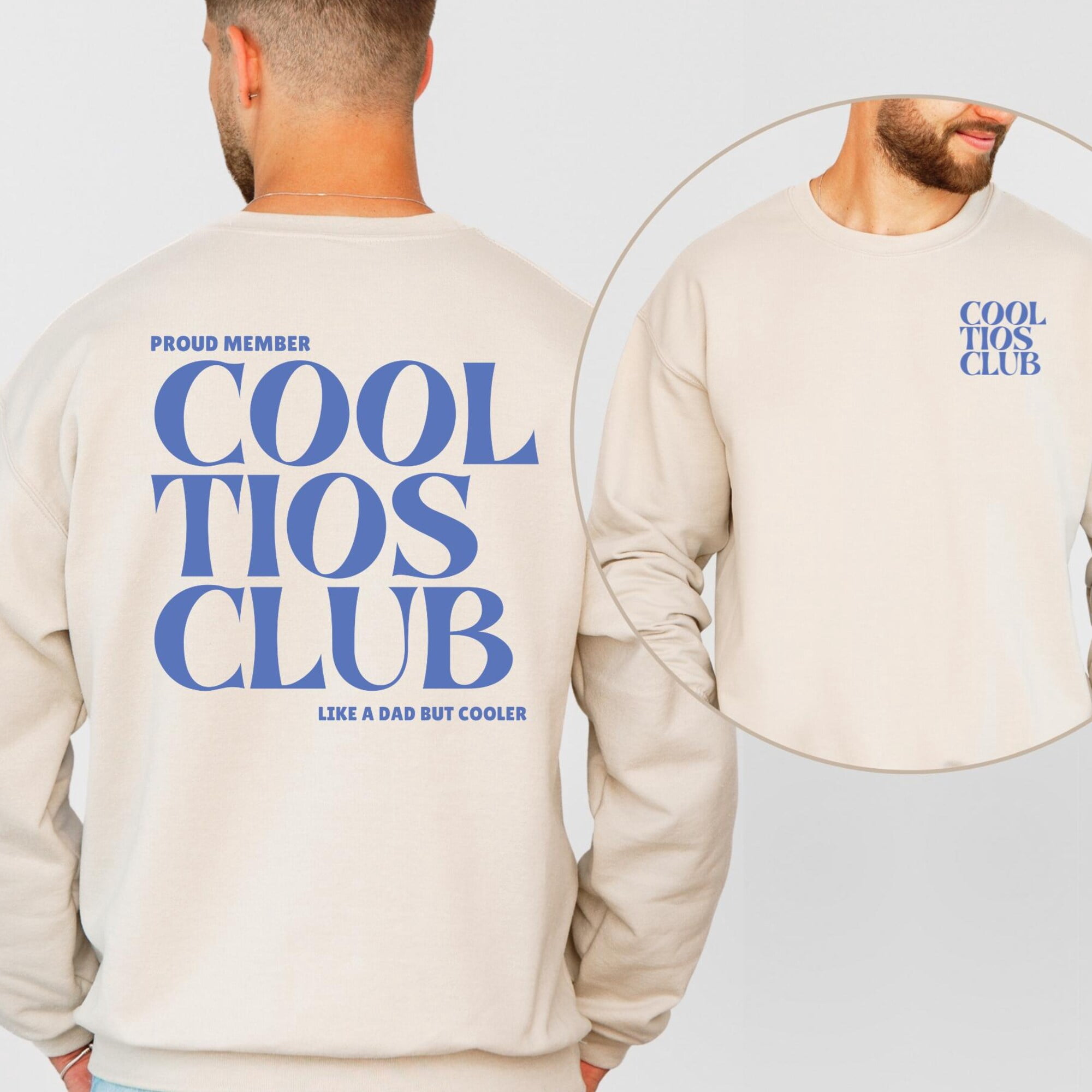 Cool Tos Club TShirt Funny Uncle Gift Crewneck Like a Dad But Cooler ...