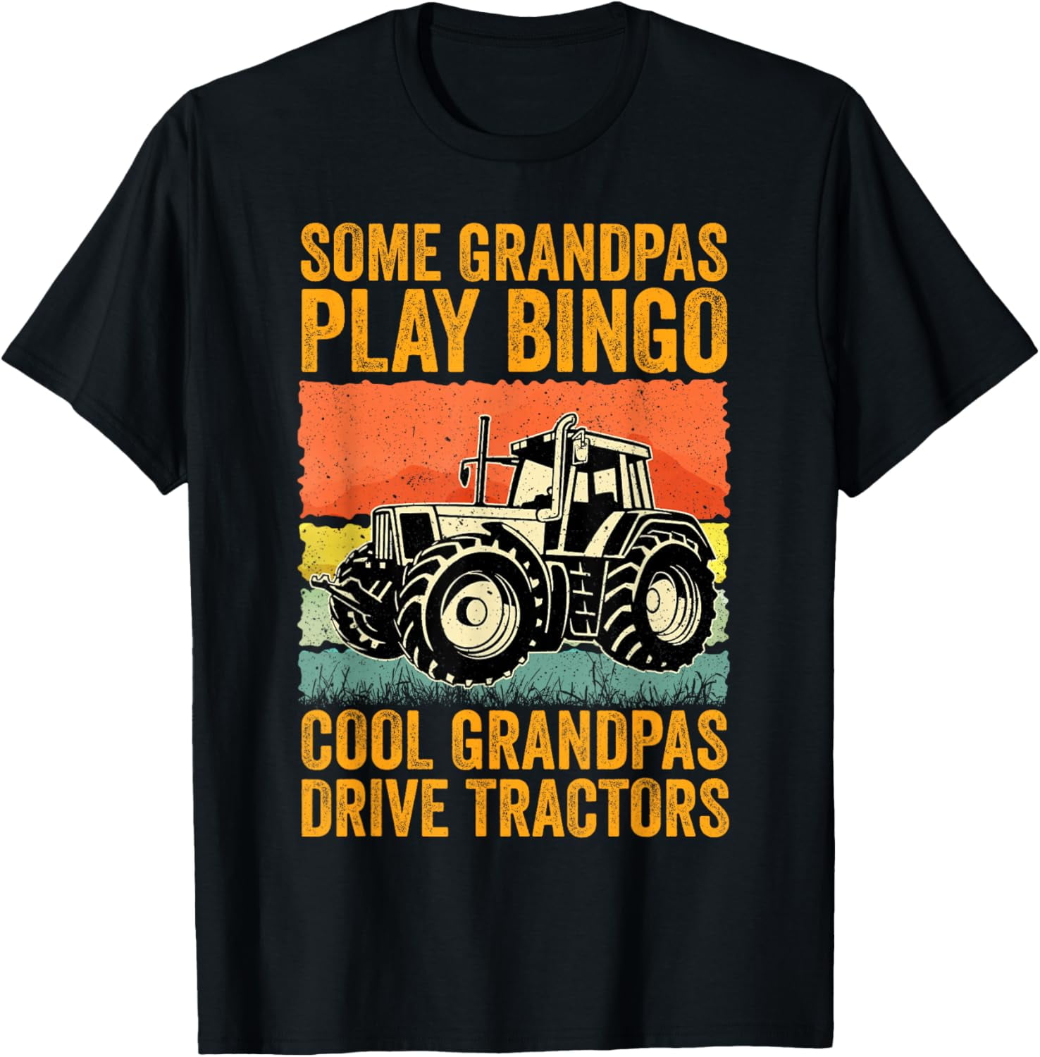 Cool Tractor Art For Grandpa Men Farming Farmer Farm Tractor T-Shirt ...