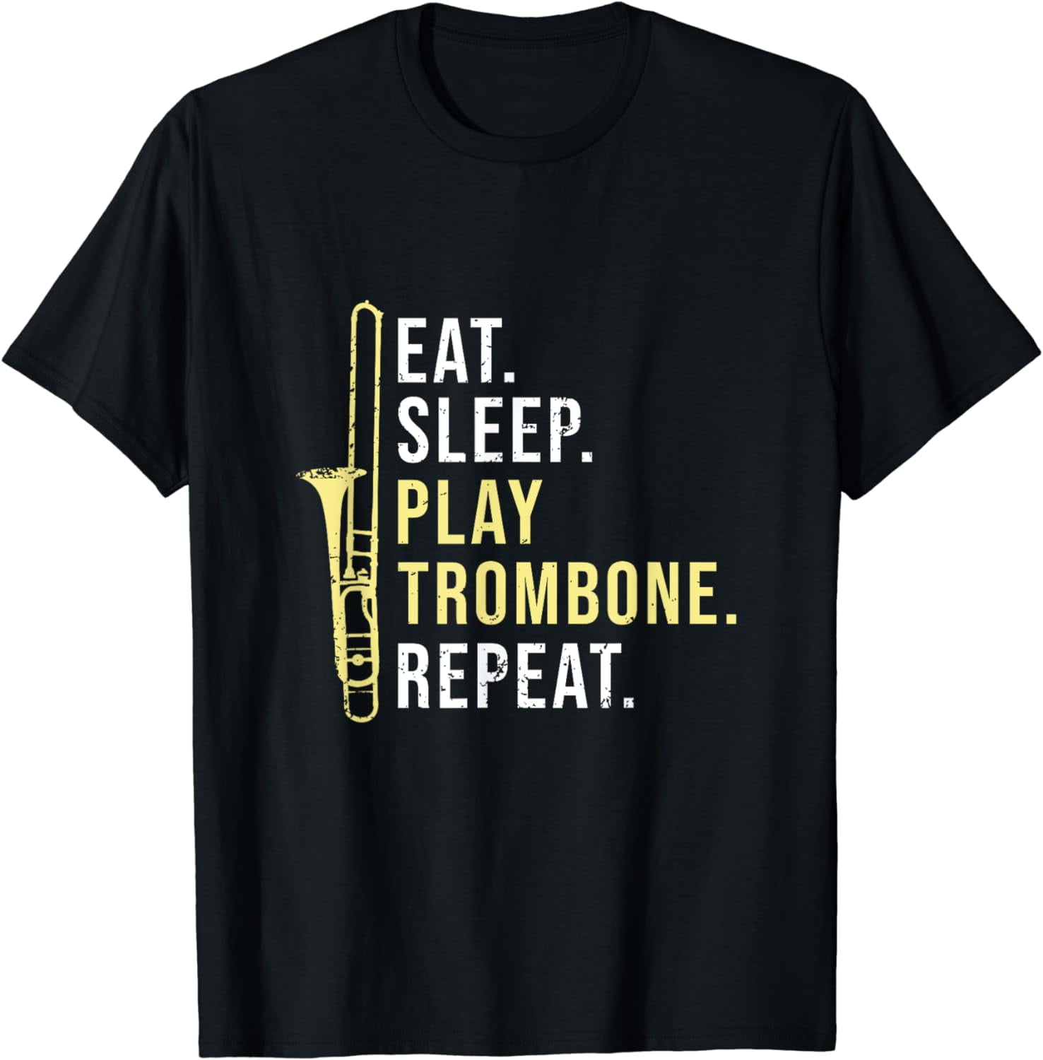 Cool Trombone Art Silhouette for a Brass Lover T-Shirt - Walmart.com
