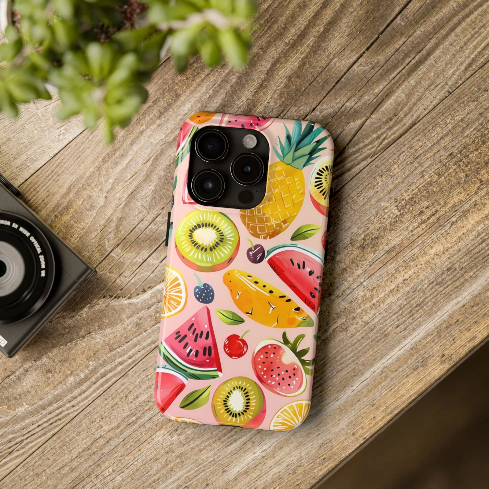Cool Tropical Fruits Summer Foodie Themed Graphic Phone Case for iPhone ...
