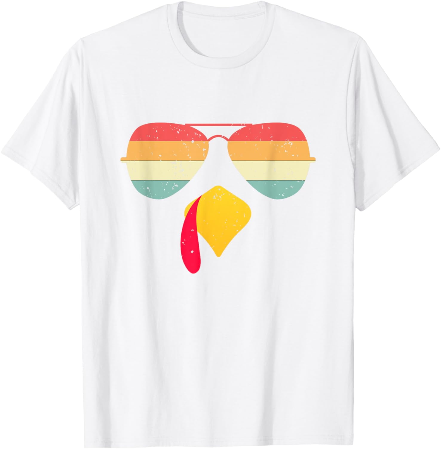 Cool Turkey Face With Sunglasses Funny Thanksgiving For Boys T-ShirtMen ...