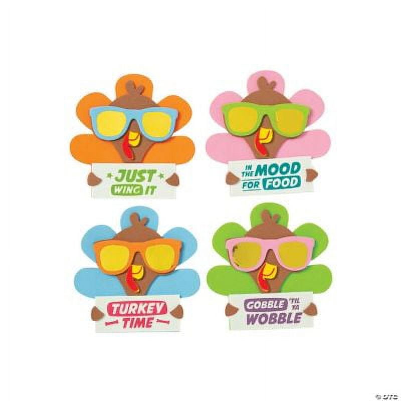 Cool Turkey Magnet Craft Kit, Thanksgiving, Craft Kits, 12 Pieces ...