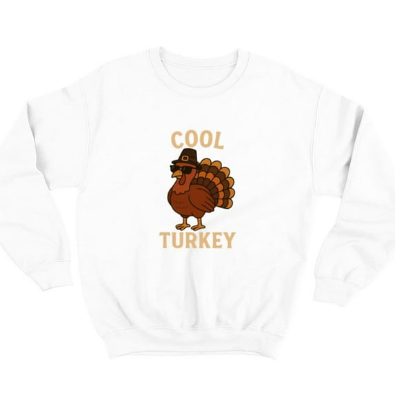 Cool Turkey With Shades Fun Thanksgiving Retro Cartoon Art Graphic ...