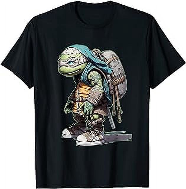 Cool Turtle Graffiti Manga Anime Character T-Shirt - Walmart.com