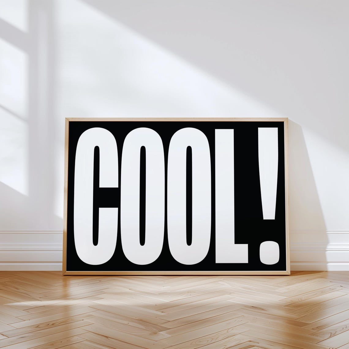 Cool Typography Art Print Minimalist Wall Decor For Living Room ...