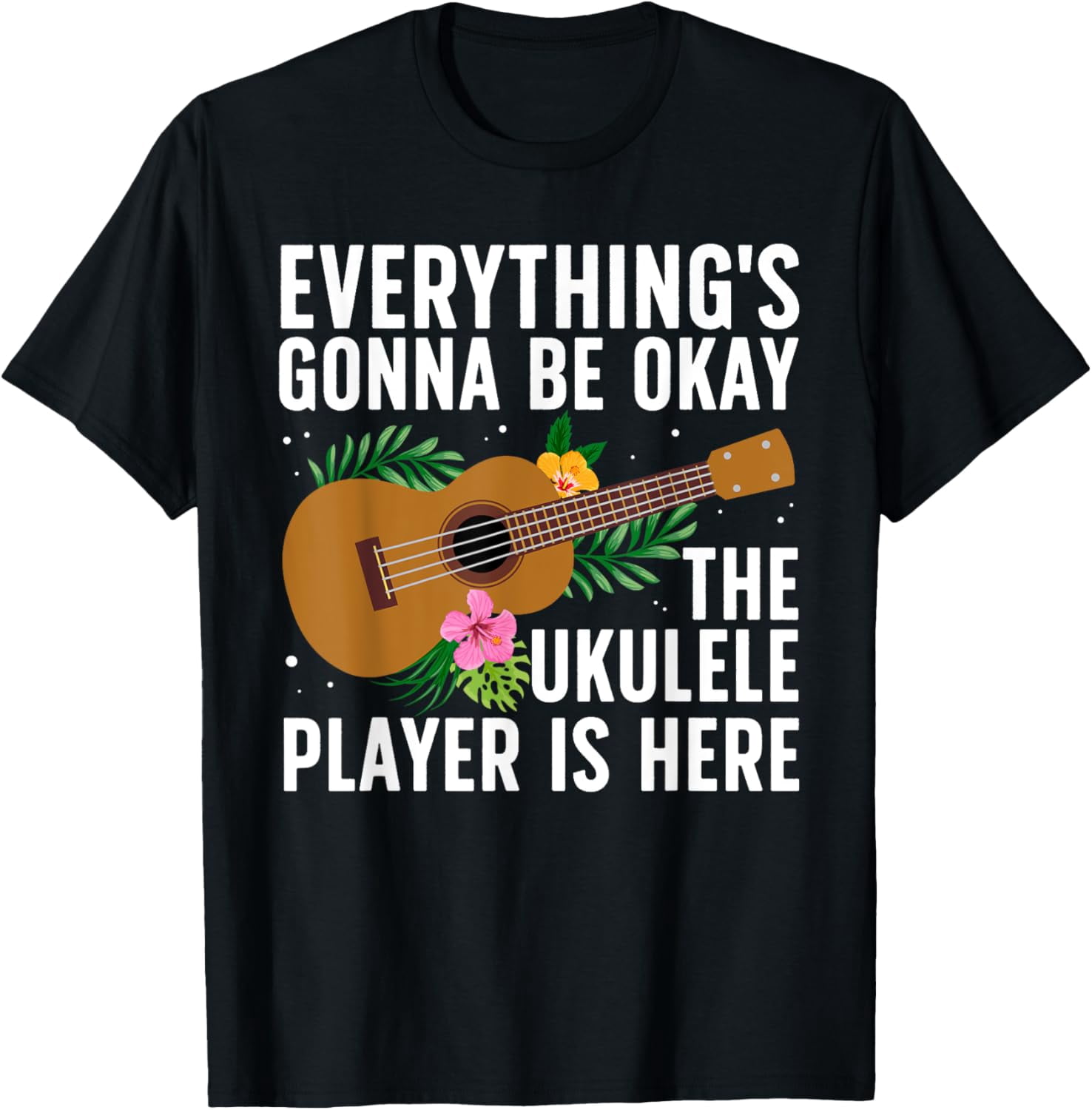 Cool Ukulele Player Design For Men Women Uke Ukulele Lover T-Shirt ...