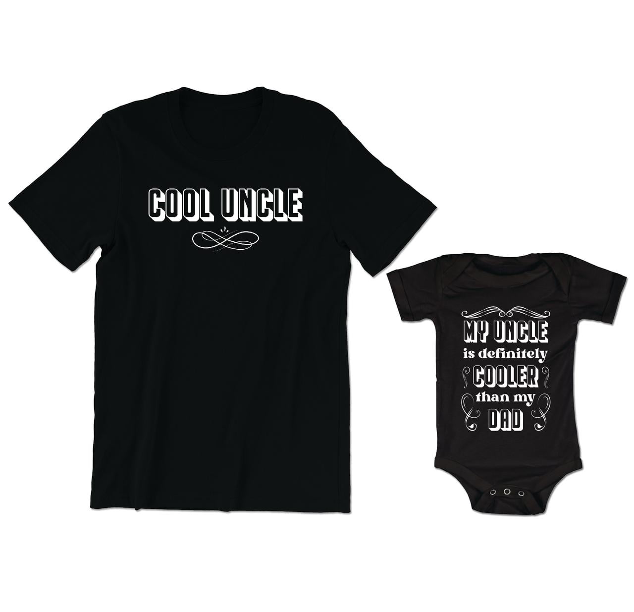 Cool Uncle Men's T-Shirt Funny Graphic Tee My Uncle is Definitely ...