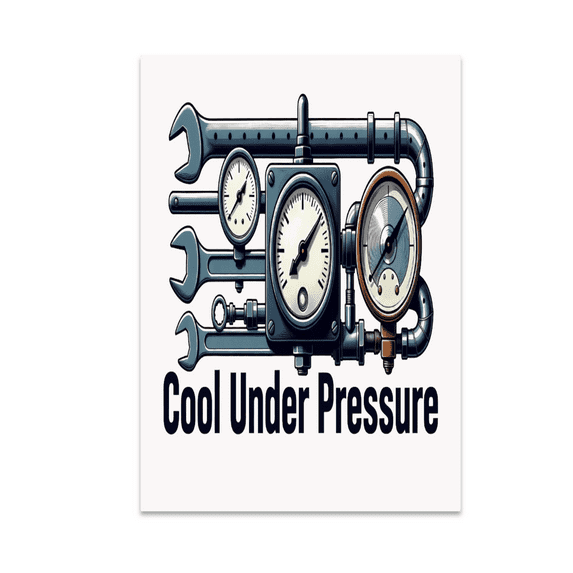 Cool Under Pressure Technician Art - HVAC Technician - 13x19 Poster ...