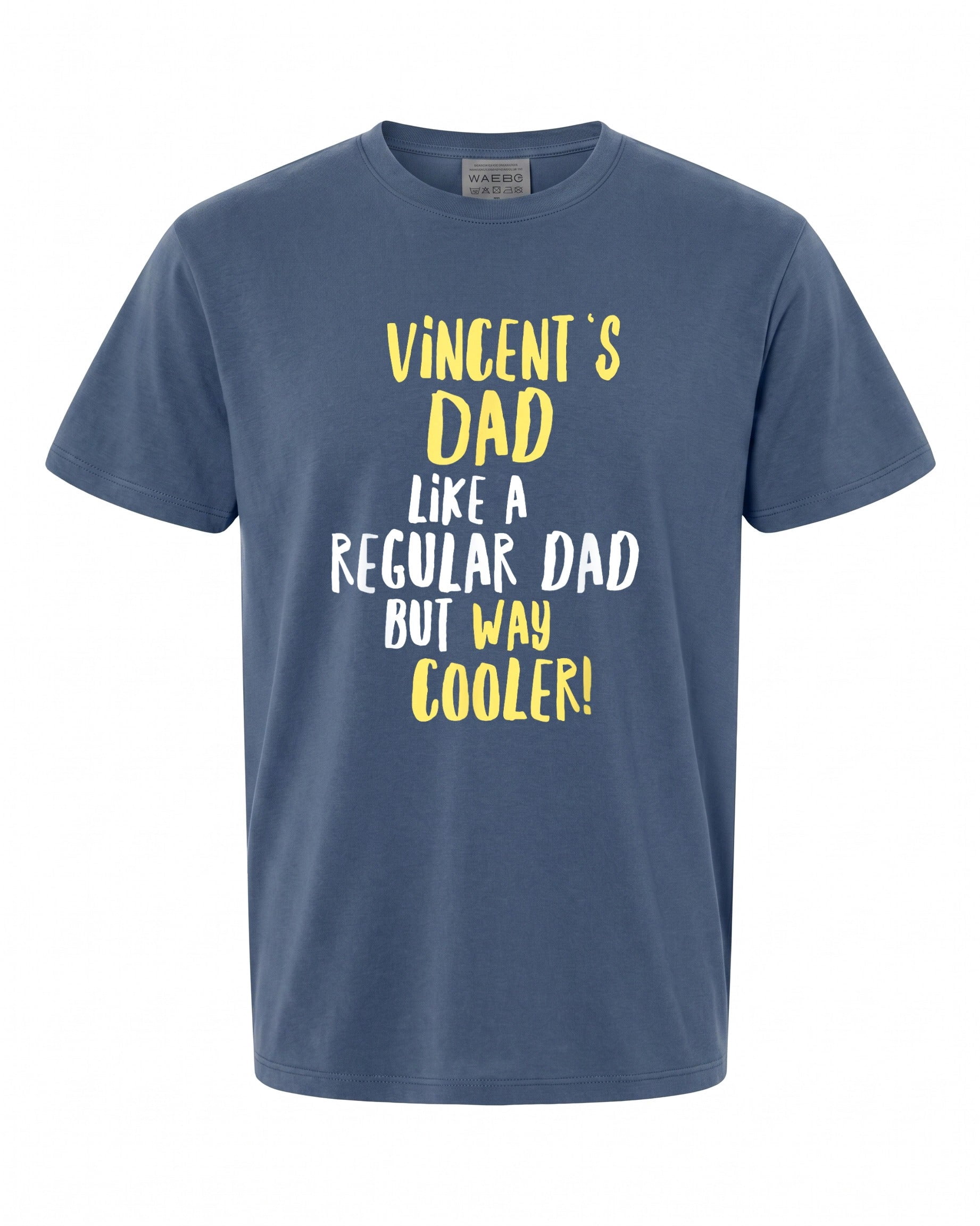 Cool Vincent's Dad Funny Text Design Comfort Colors T-Shirt for Fun ...