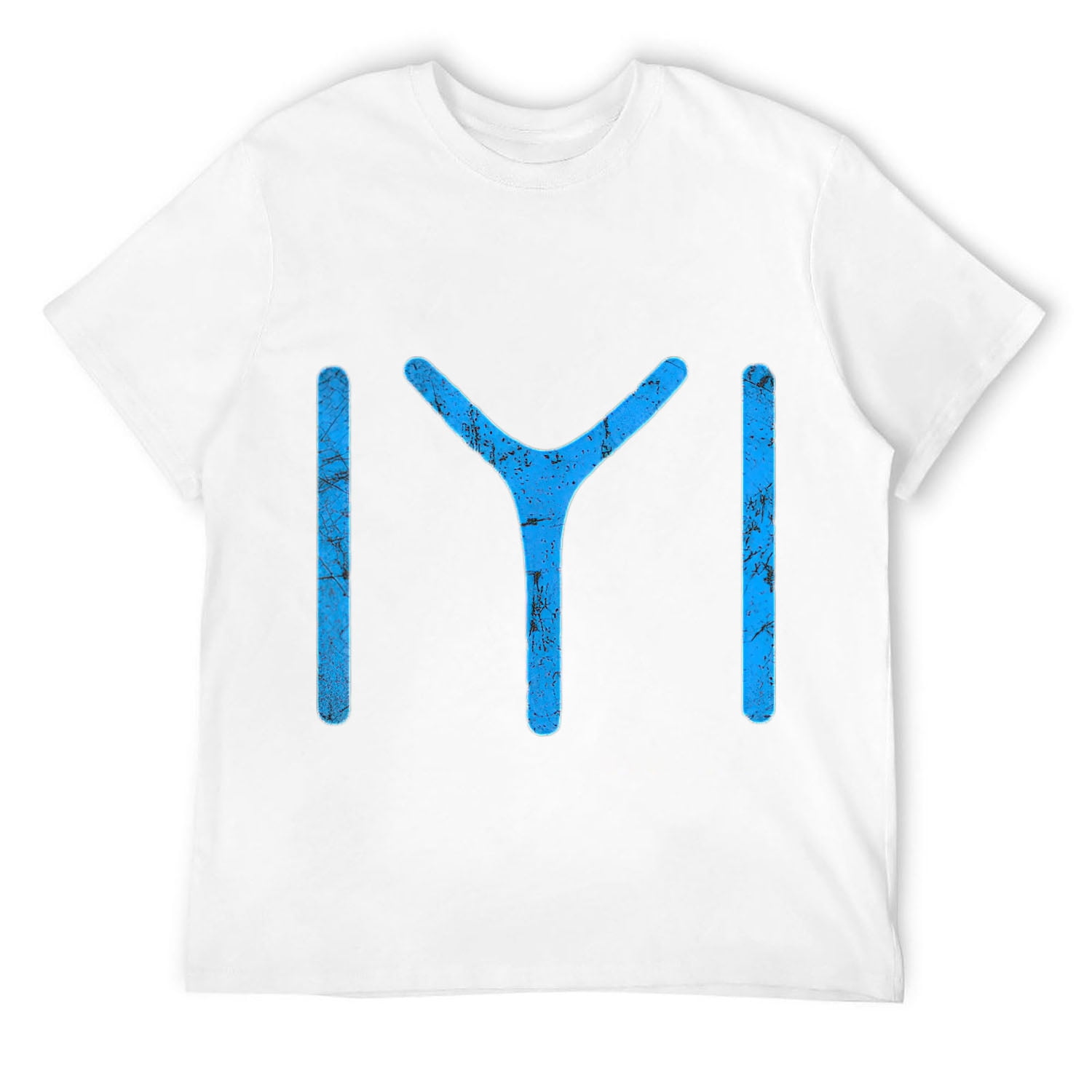 Cool Vintage Kayi Tribe Blue Symbol IYI Ottoman Empire T-Shirt White L ...