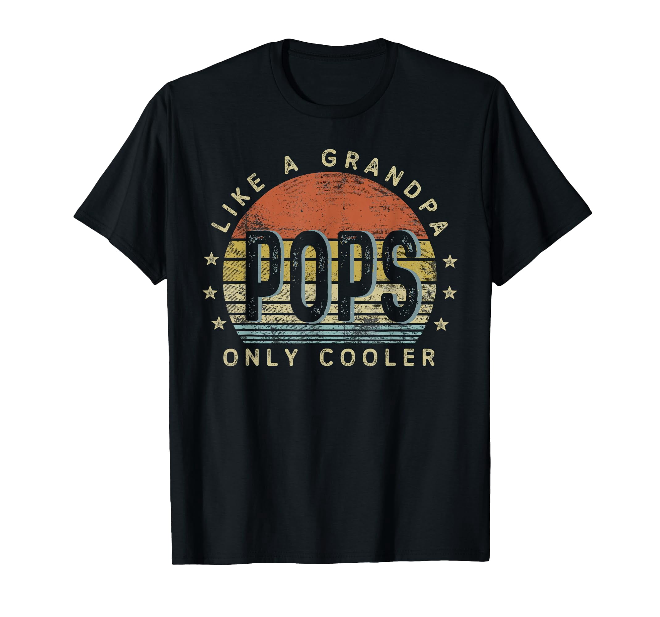 Cool Vintage Style Pops T-Shirt with Retro Sunset Graphic - Perfect ...