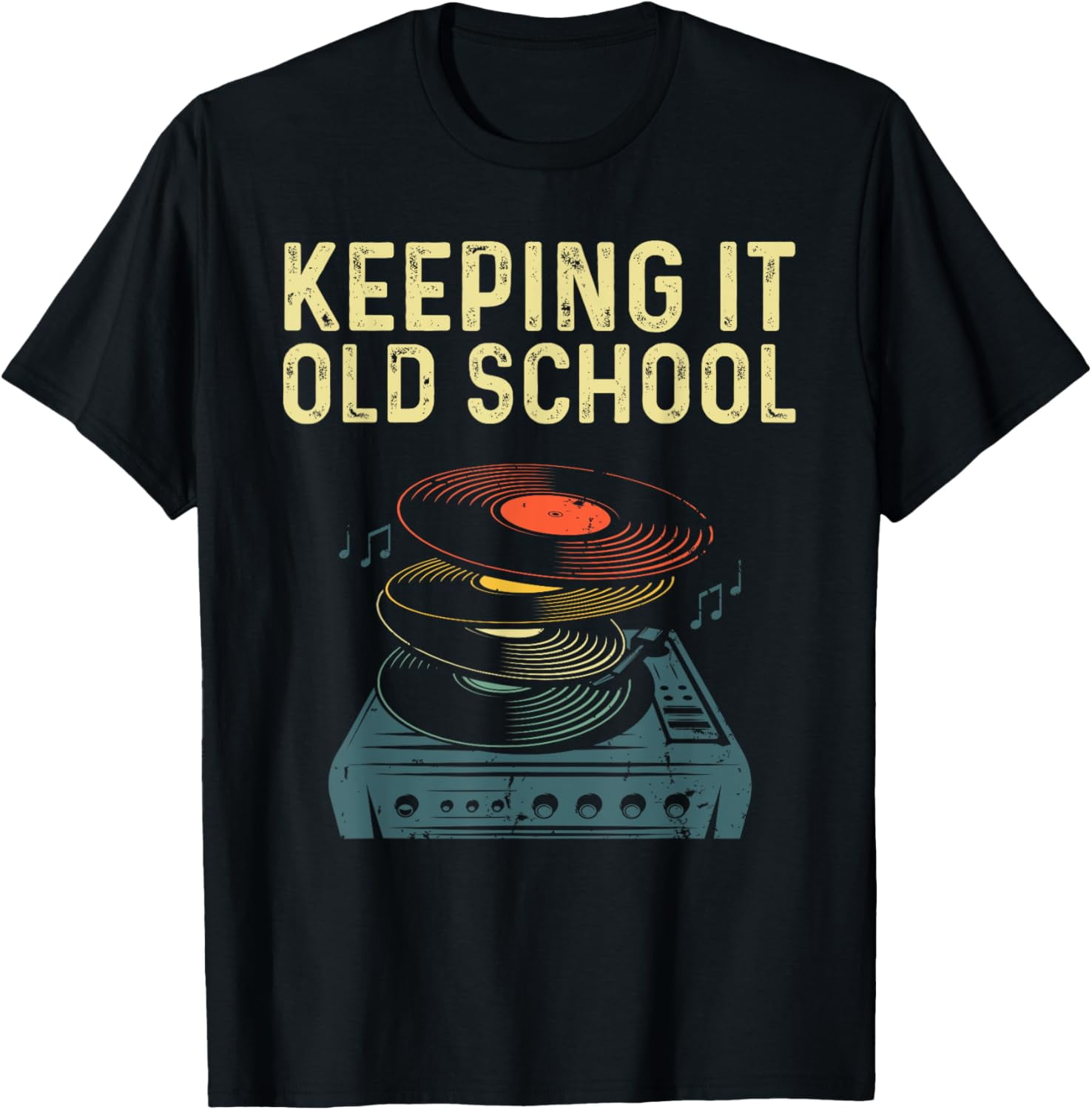 Cool Vinyl For Men Women Music Record Turntable Collecting T-Shirt ...