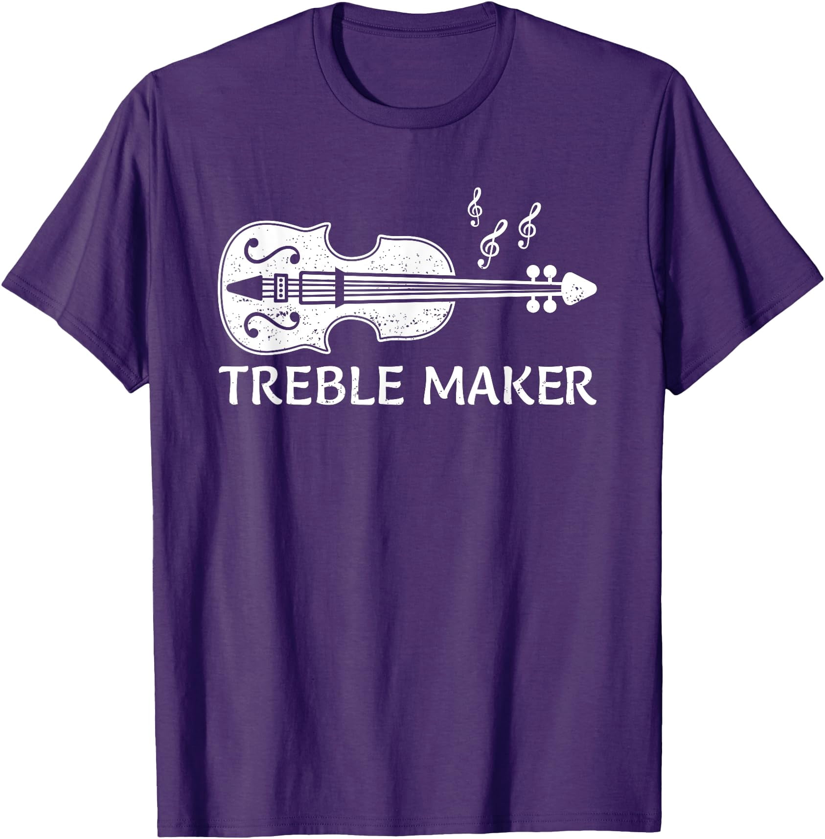 Cool Violin Player Art Violinist Lover Softstyle Unisex T-Shirt,Purple ...