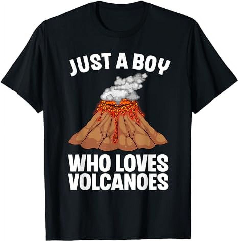 Cool Volcano For Men Boys Kids Volcanologist Volcano Lovers T-Shirt ...