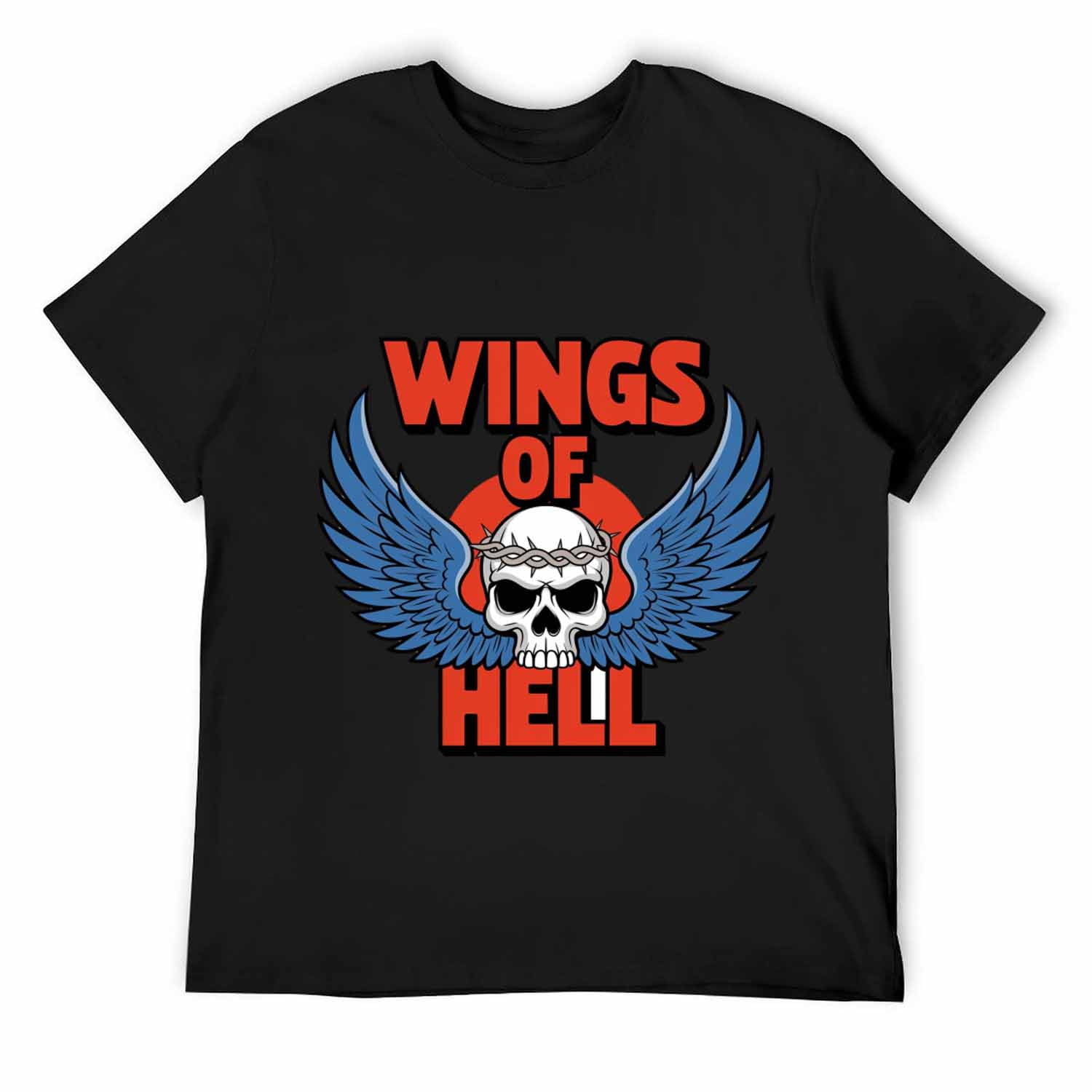 Cool WINGS OF HELL Inspirational Quotes T-Shirt - Walmart.com