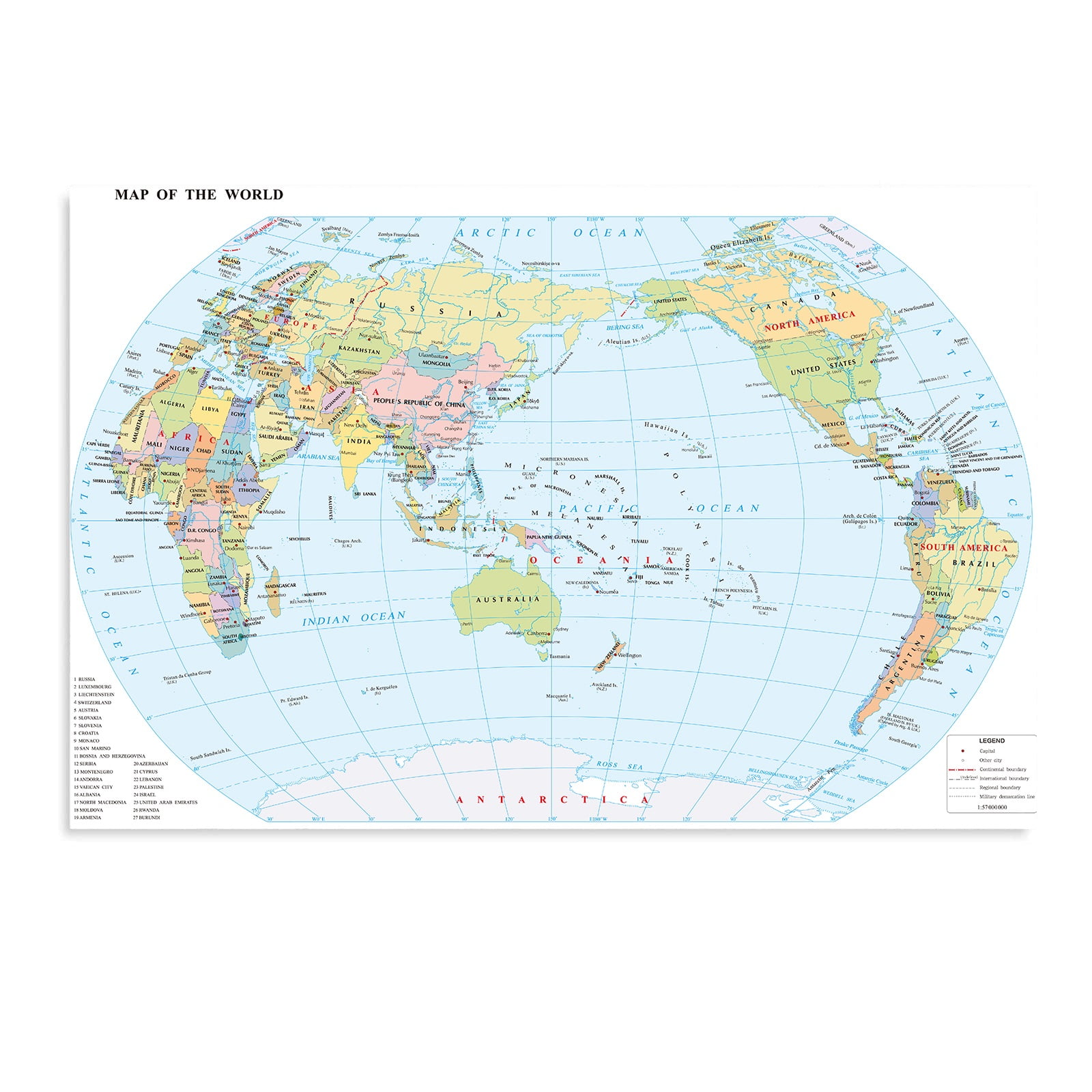 Cool Wall Art 2025 Color Map of World Map Cool Wall Art Print Poster ...