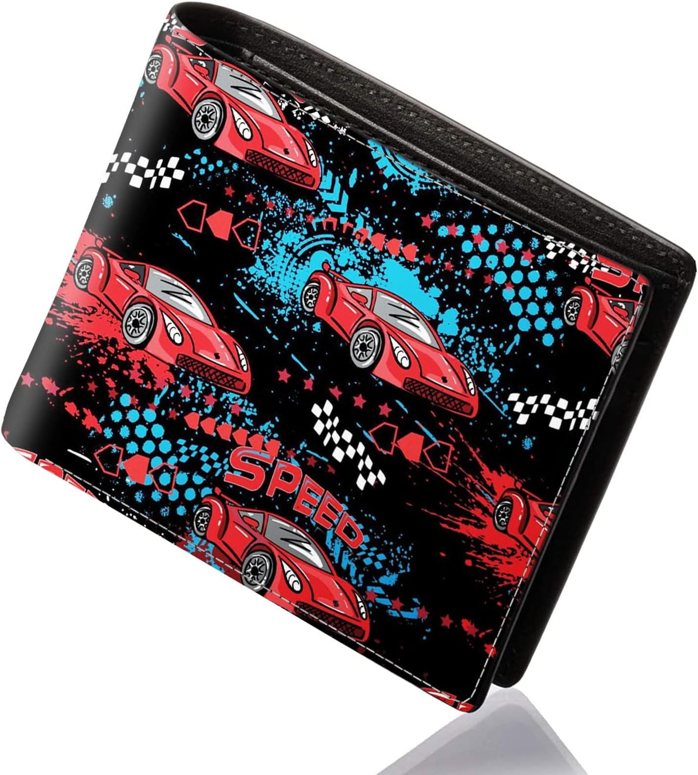 Cool Wallet for Boys - Teen Boys Wallet Ball Print Slim Thin PU Leather ...