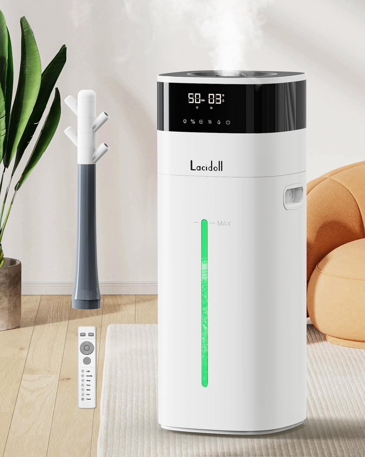 Cool and Warm Mist Humidifier Large Room, 5.3Gal/20L Humidifiers for ...