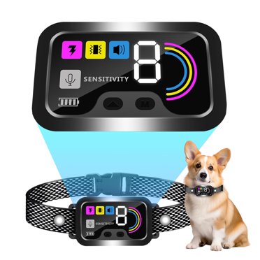 MUOKLGH Waterproof Training Rechargeable Dog Bark Collar, Anti Barking ...
