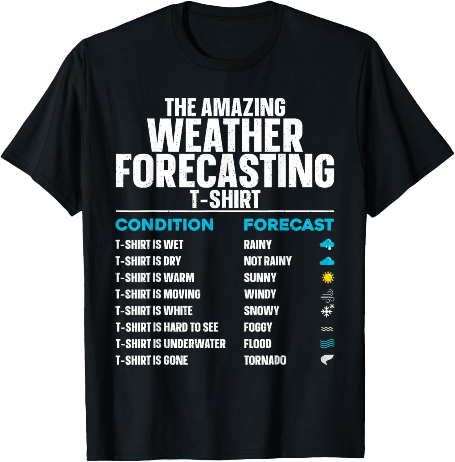 Cool Weather Forecasting Art For Men Women Cloud Meteorology T-Shirt ...
