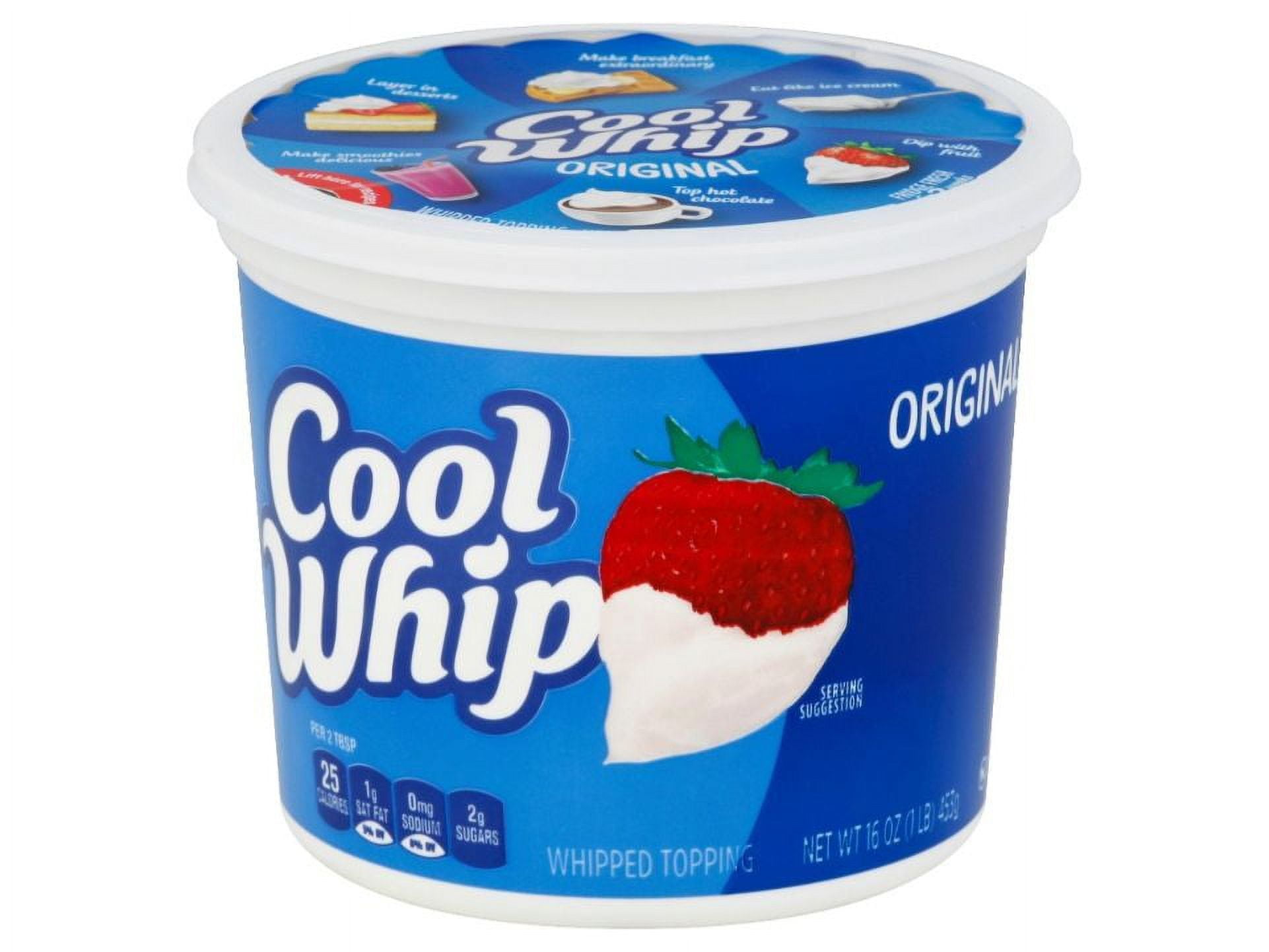 Cool Whip, Whipped Topping, 16 oz, Pack of 12 for Dessert Decor ...