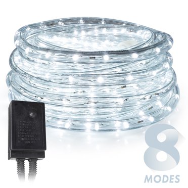 150 ft. Clear Incandescent Rope Light Spool Indoor-Outdoor Bulk Tube ...