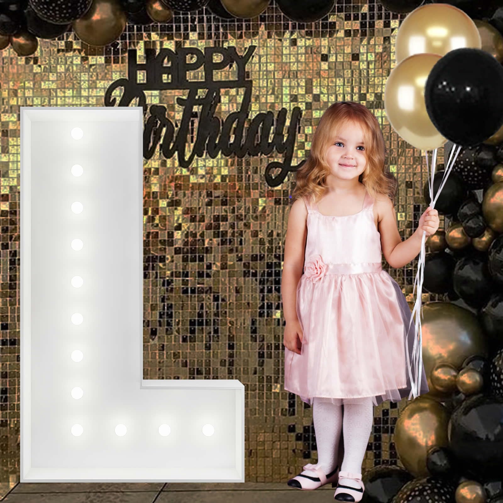 Cool White 4FT Marquee Light Up Letters, Light Up Letter L, Marry Me ...