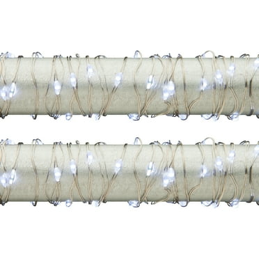 10-Foot Long Decorative LED Light Strings with Crackle Bead Bulb Covers ...
