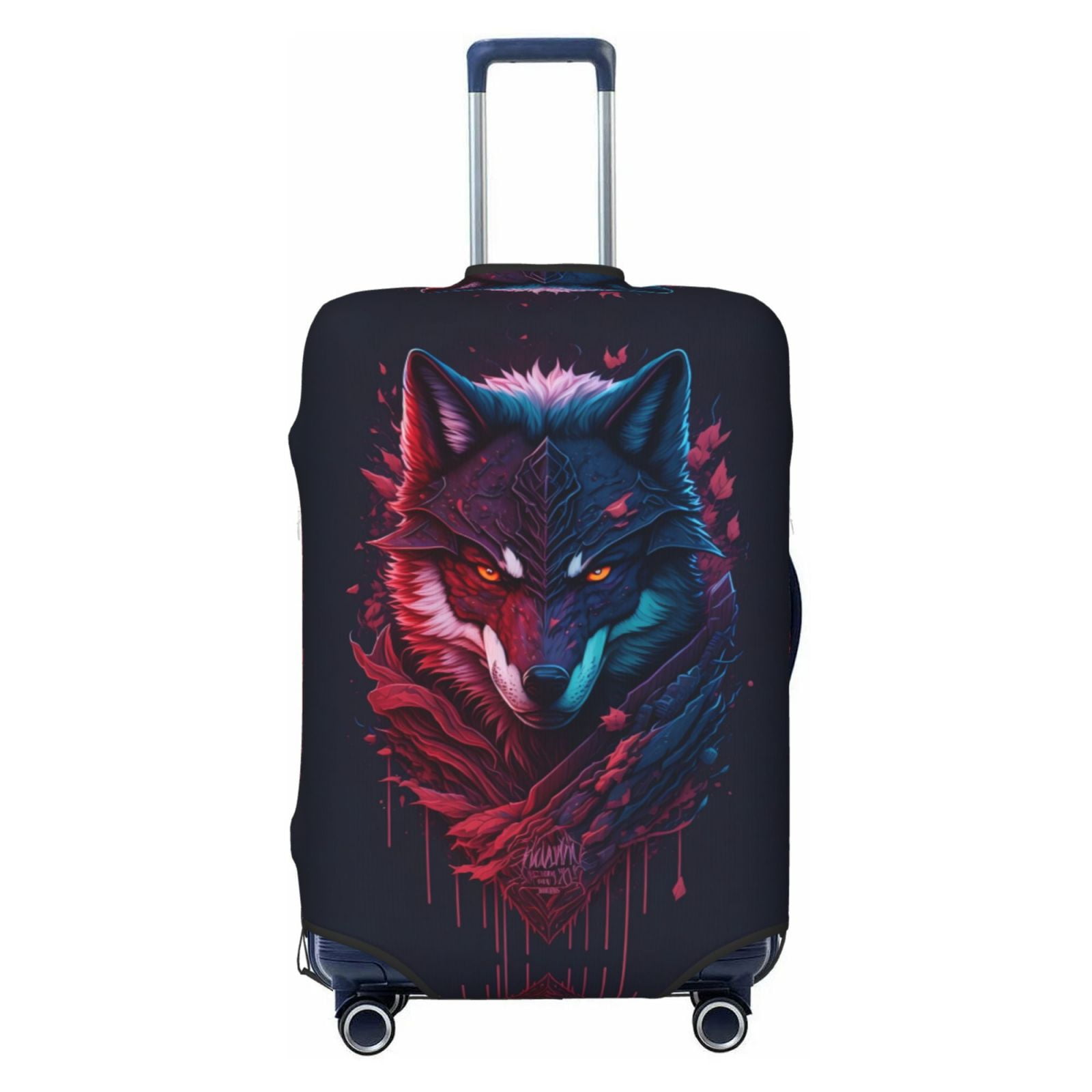 Cool Wolf Head Luggage Cover, Suitcase Cover for Luggage Fits 18-32 ...