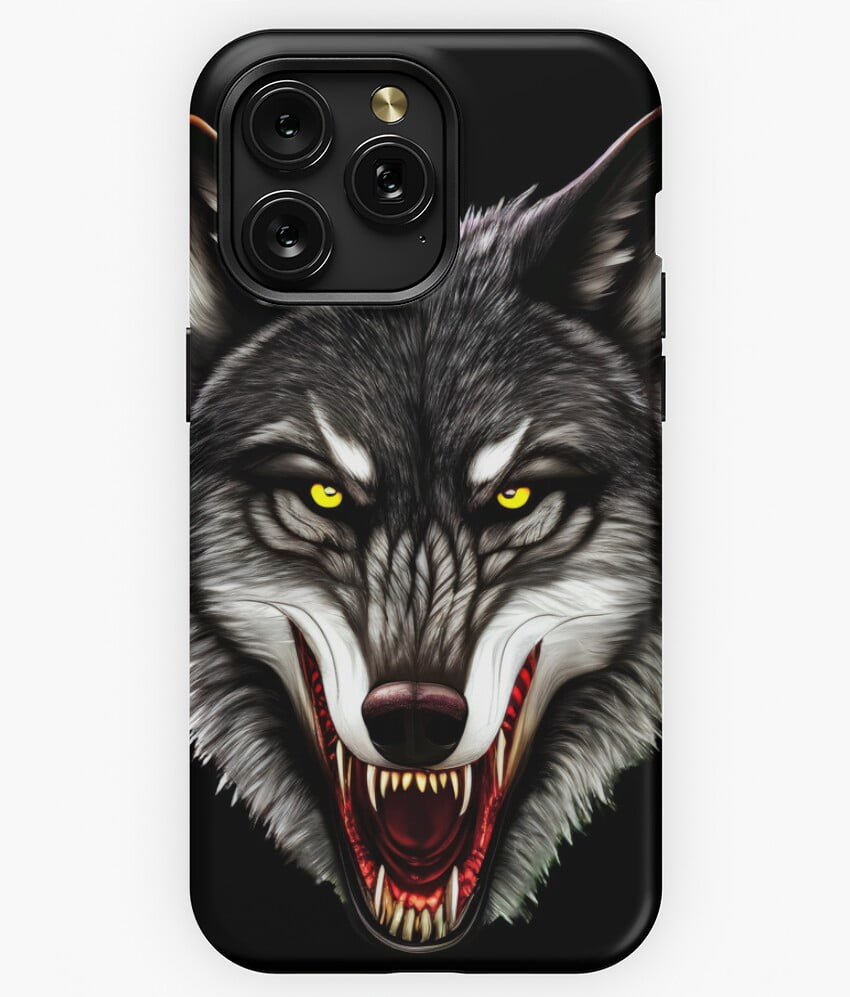 Cool Wolf Portrait Wild Animal G375 Phone Case for iPhone17 16 15 14 13 ...