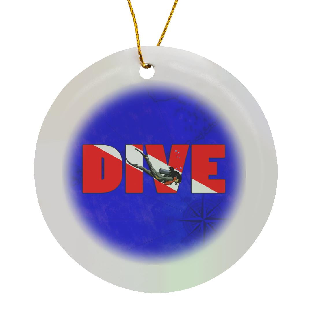 3drose, Cool Woman Scuba Diver Graphic with Dive Flag and Nautical ...
