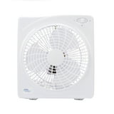 Cool Works 10" 2-Speed Box Fan, Model #F-1022, White - Walmart.com